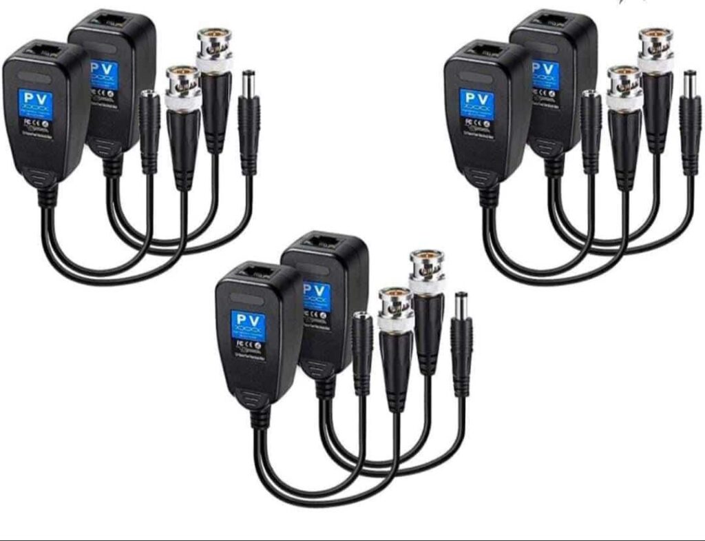 VEDIO BALUN 8 MB BNC DC TO RJ 45 NET WORK TRANSECIVER LAN TYPE - AD Net ...