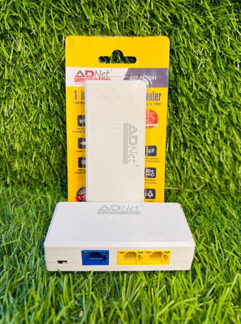ADNET POE Repeater 10/100 Mbps 1 to 2 POE EXTENDER Networking Device ...